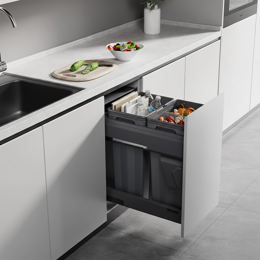 Pull Out Kitchen bin – The Kitchen Organiser