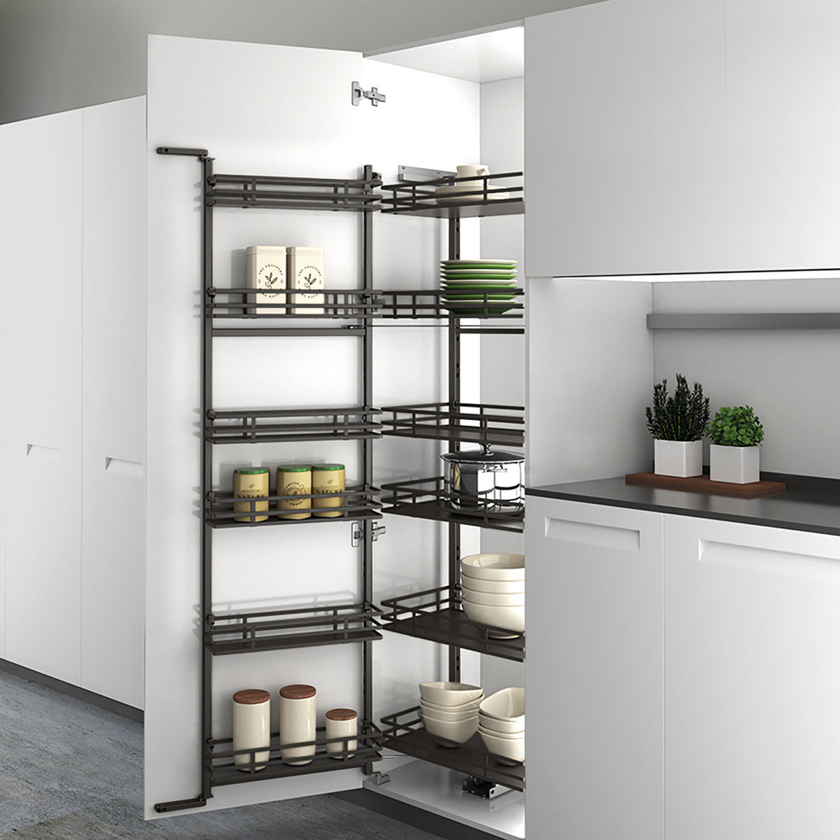 Frame set Iseo, cabinet body width 600, anthracite – The Kitchen Organiser